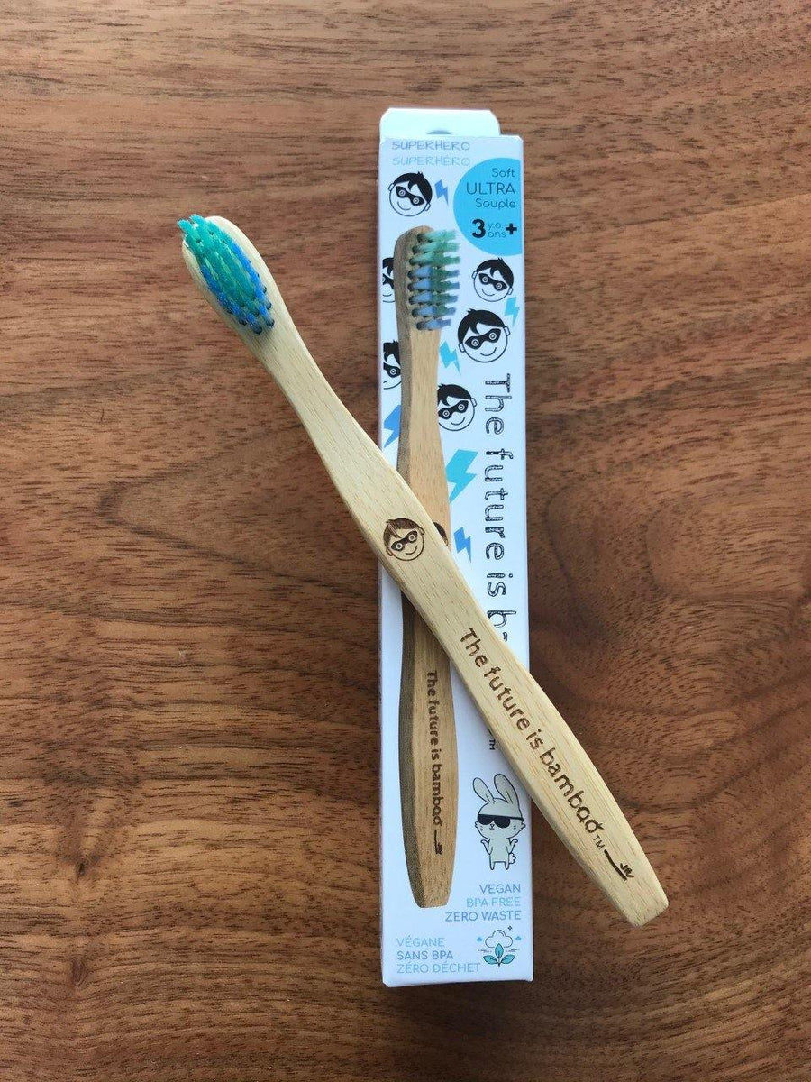 Superhero Bamboo Toothbrush - Kids – The Reducery